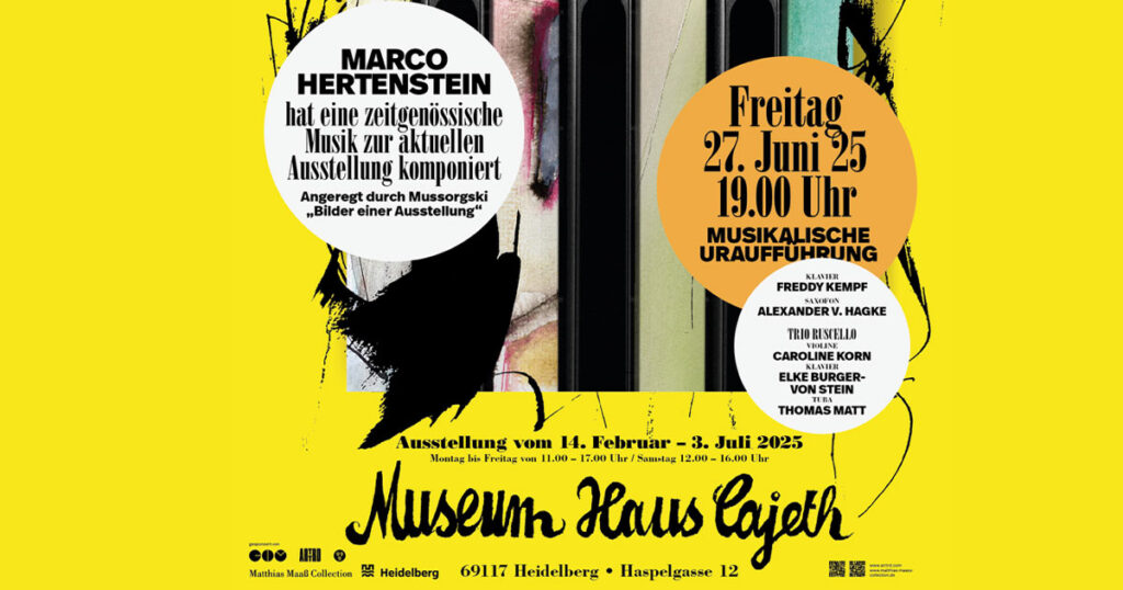 Musical premiere:"New Pictures at an Exhibition" - Matthias Maaß Collection
